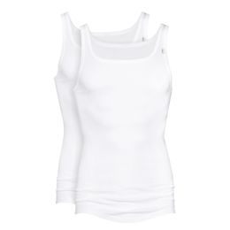 Achselhemd Mey "Noblesse", Herren, Gr. 5/M, N-Gr, wei&szlig;, Obermaterial: 100% Baumwolle, Unterhemden, ohne Seitenn&auml;hte, Rundhalsausschnitt, atmungsaktiv, Feinripp