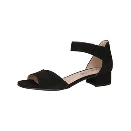Riemchensandale Caprice "Caprice Sandalen Veloursleder", Damen, Gr. 37,5, schwarz, schwarz, Veloursleder, Schuhe Riemchensandale