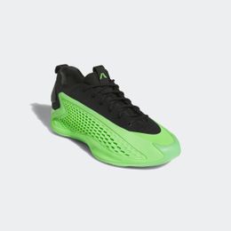Basketballschuh adidas Performance "ANTHONY EDWARDS 1 LOW", Damen, Gr. 43, schwarz (lucid lime, aurora ink, core schwarz), Synthetik, Textil, Schuhe, Anthony Edwards