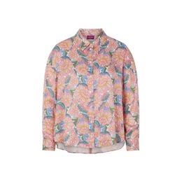 Langarmbluse RICHROYAL, Damen, Gr. 34, bunt (soft papaya), Web, Obermaterial: 100% Viskose, gebl&uuml;mt, regular fit taillenbedeckt, Rundhals, eingesetzt angesetztes B&uuml;ndchen, Blusen, im Liberty-Blumenprint