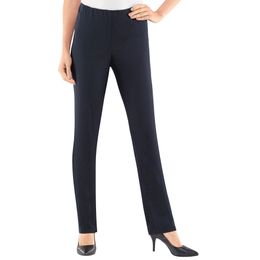 Dehnbund-Hose Stehmann, Damen, Gr. 42, Normalgr&ouml;&szlig;en, blau (marine), 72% Viskose, 25% Polyamid, 3% Elasthan, unifarben, lang, Hosen