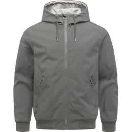 Outdoorjacke Ragwear "Stuartt Summer YOUMODO", Herren, Gr. S (48), hellgrau, Obermaterial: 100% Polyester. Innenfutter: 100% Polyester, gerade h&uuml;ftbedeckend, hoch geschlossener Ausschnitt, &Auml;rmel ohne &Auml;rmelschlitz Rippstrickb&uuml;ndchen, Jacken Outdoorjacke, Wasserdichte &Uuml;bergangsjacke mit Kapuze