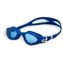 Schwimmbrille arena "THE ONE PLUS", blau, blau, blau, Sportbrillen, Damen, Anti-Beschlag Beschichtung, UV-Schutz, PVC-frei, geteiltes Kopfband