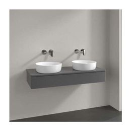 Villeroy & Boch Villeroy und Boch Antao Waschtisch-Unterschrank L13150GK Villeroy und Boch Antao Waschtisch-Unterschrank L13150GK eckig mit Hahnlochbohrung wandh&auml;ngend Befestigungsset wird mitgeliefert 2 x Raumsparsiphon f&uuml;r 2 Waschbecken mit Auszugsbeleuchtung 1 x LED/