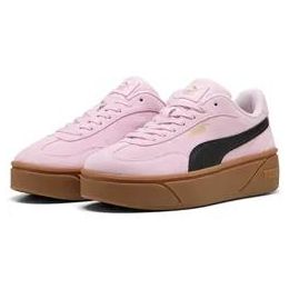 Sneaker Puma "CLUB II ERA PLATFORM SD WNS", Damen, Gr. 39, pearl pink, Puma schwarz, Leder, unifarben, Schuhe Sneaker, sportlicher Stil, mit Gummilaufsohle, mit Schn&uuml;rung