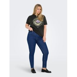 Only sheego Gro&szlig;e Gr&ouml;&szlig;en Skinny-fit-Jeans, dark blue denim, Gr&ouml;&szlig;e 50 - Damen