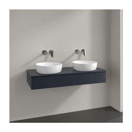 Villeroy & Boch Villeroy und Boch Antao Waschtisch-Unterschrank L13010HG 120x19x50cm, Waschbeckenplattenfarbe Lack, midnight blue matt lacquer