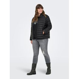 Only sheego Gro&szlig;e Gr&ouml;&szlig;en Steppjacke, black, Gr&ouml;&szlig;e L - Damen
