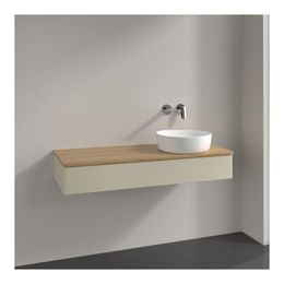 Villeroy & Boch Villeroy und Boch Antao Waschtisch-Unterschrank L12011HJ 120x19x50cm, Waschbeckenplattenfarbe honey oak, silk grey matt lacquer