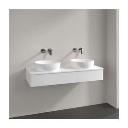 Villeroy & Boch Villeroy und Boch Antao Waschtisch-Unterschrank L13050MT mit Beleuchtung, 1 Auszug, 1200 x 190 x 500 mm, Front ohne Struktur, White Matt Lacquer / White Matt Lacquer