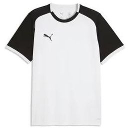 Fu&szlig;balltrikot Puma "TEAMLIGA26 MATCHDAY JERSEY", Herren, Gr. S, Puma wei&szlig;, Puma schwarz, Puma schwarz, Interlock, Obermaterial: 100% Polyester, unifarben, regular fit normal, Rundhals, Trikots Fu&szlig;balltrikot, mit DryCELL-Technologie, Regular Fit, Rundhalsausschnitt, Kurzarm