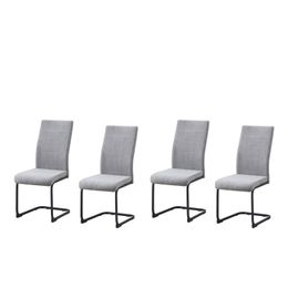 HTI-Living Esszimmerstuhl LennyP 4er-Set Grau
