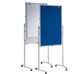 Maul Moderationstafel Maulpro, Textil blau / Whiteboard - mit Zubeh&ouml;r