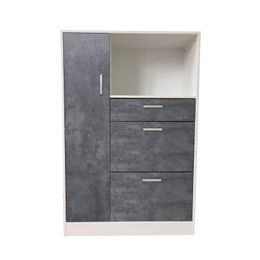 HTI-Living K&uuml;chenschrank Wei&szlig;-Beton Blanca L