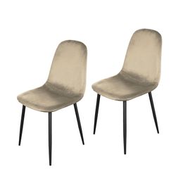 HTI-Living Stuhl Savannah Velvet 2er-Set