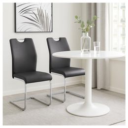 HTI-Living Esszimmerstuhl 2er Set Schwarz Nelly