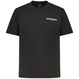 Jack & Jones Gro&szlig;e Gr&ouml;&szlig;en Jack&Jones T-Shirt mit Label-Print Farbe schwarz Gr&ouml;&szlig;e: 6XL