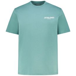 Jack & Jones Herren Gro&szlig;e Gr&ouml;&szlig;en | Jack&Jones T-Shirt mit Label-Print Farbe hellgr&uuml;n Gr&ouml;&szlig;e: 5XL