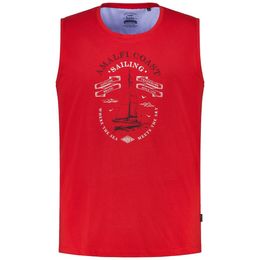 Gro&szlig;e Gr&ouml;&szlig;en Hajo Tanktop mit Motiv-Print Farbe rot Gr&ouml;&szlig;e: 5XL