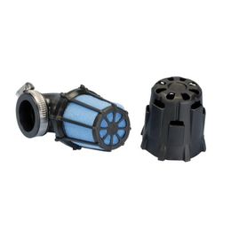 Luftfilter Polini Blue Air Box klein 32mm 90&deg; schwarz-blau
