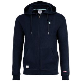 U.S. Polo Assn. Diagonal Fleece Carbon Finish Sweatjacke Herren Sweatjacke
