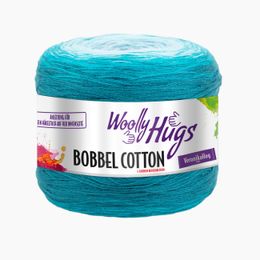 Bobbel Cotton von Woolly Hugs, Smaragd/T&uuml;rkis/Hellblau, aus Baumwolle