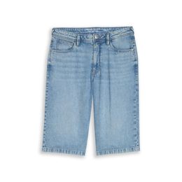 Tom Tailor Denim Herren TTWAYLEN RELAXED Ultralight Jeans Shorts, blau, Uni, Gr. L