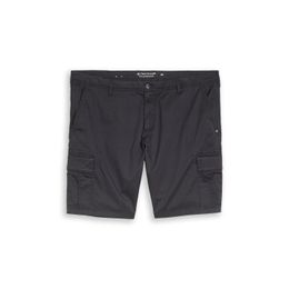 Tom Tailor Herren Plus Size - TTPLUS REGULAR Cargo Shorts, grau, Uni, Gr. 42