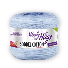 Bobbel Cotton von Woolly Hugs, Wei&szlig;/Bleu/Blau, aus Baumwolle