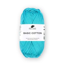 Basic Cotton von Pro Lana, Aqua, aus Baumwolle