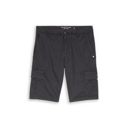 Tom Tailor Herren TTSLIM Cargo Shorts, grau, Uni, Gr. 38