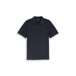 Tom Tailor Herren Poloshirt im Used-Look, blau, Gestreift, Gr. XXL