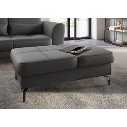 Sit & More Hocker SIT & MORE "Bendigo", braun (mokka), B:114cm H:42cm T:71cm, Hocker, Polsterhocker, mit Klappfunktion, Bodenfreiheit 12 cm, wahlweise in 2 Fu&szlig;farben