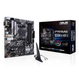 ASUS Mainboard "PRIME B550M-A WIFI II", schwarz, B:24,4cm H:6,7cm T:24,4cm, Mainboards