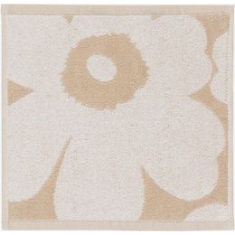 Seiftuch Marimekko "UNIKKO", beige,wei&szlig;, B:30cm L:30cm, Frottee, Baumwolle, Handt&uuml;cher, 100% Baumwolle, angenehm weich, 30 x 30 cm
