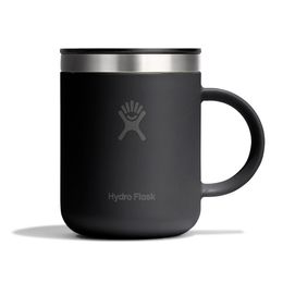 Thermobecher Hydro Flask "12 OZ Mug", schwarz, B:11cm H:11,56cm &Oslash;:8,97cm, Edelstahl, Trinkgef&auml;&szlig;e, Thermobecher, TempShield&trade;-Isolierung, 355 ml
