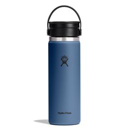 Trinkflasche Hydro Flask "20 OZ Wide Flex Sip Lid, 591 ml", harbour blau, H:27,31cm, Edelstahl, Kunststoff, Trinkflaschen, Trinkflasche, Geeignet f&uuml;r alle Wide Mouth Kappen und Deckel