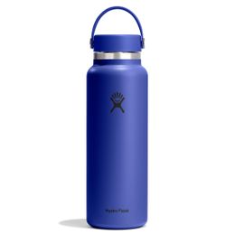 Trinkflasche Hydro Flask "40 OZ Wide Flex Cap, 1.182 ml", capri blau, H:28,3cm, Edelstahl, Kunststoff, Trinkflaschen, Trinkflasche, TempShield️ doppelwandige Vakuumisolierung