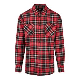 Urban Classics Button Up Shirt 'Roots' male size L Red / Black / White