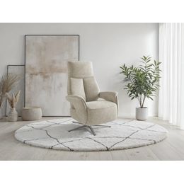 Sit & More TV-Sessel SIT & MORE "TV Lazy", silber, B:75cm H:110cm T:85cm, 100% Polyester, Sessel, zur Auswahl mit Herz-Waage-Position