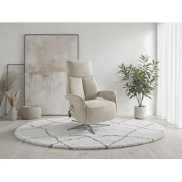 Sit & More TV-Sessel SIT & MORE "TV Lazy", silber, B:75cm H:110cm T:85cm, 100% Polyester, Sessel, mit Herz-Waage-Positon und 3 Motoren
