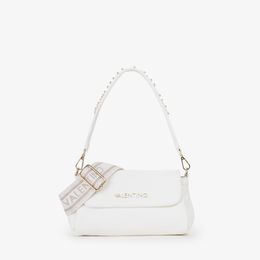 Valentino Handbags Umh&auml;ngetasche VALENTINO BAGS "DEA RE", Damen, Gr. B/H/T: 25cm x 13,5cm x 8cm, bianco, Lederimitat, Taschen Umh&auml;ngetasche, Damen Handtasche, Schultertasche mit Nieten am Tragegriff