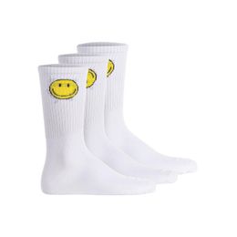 Jack & Jones Kurzsocken JACK & JONES "Socken JACBASIC LOGO TENNIS SOCK 5 PACK 3er Pack", Herren, Gr. 40-46, wei&szlig;, Obermaterial: 72% Baumwolle CO. 26% Polyester PES. 2% Elasthan EL., Socken