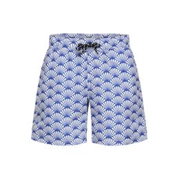 Badeshorts Blend "Shorts BHRadcliff Retro", Gr. M, N-Gr, blau (dazzling blau), Obermaterial: 100% Polyester PES., Badehosen Badeshorts