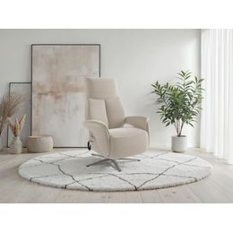Sit & More TV-Sessel SIT & MORE "TV Lazy", creme, B:75cm H:117cm T:85cm, 100% Polyester, Sessel, mit Herz-Waage-Positon und 3 Motoren