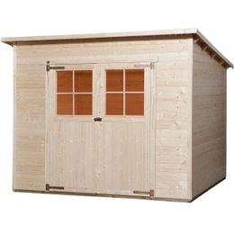 Gartenhaus Weka "325 Gr.3, 19 mm", beige (naturbelassen), Fu&szlig;boden im Gartenhaus, ohne R&uuml;ck- und Seitenwand, ohne Dacheindeckung, Massivholz, Gartenh&auml;user, Gartenhaus