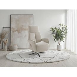 Sit & More TV-Sessel SIT & MORE "TV Lazy", creme, B:75cm H:110cm T:85cm, 100% Polyester, Sessel, zur Auswahl mit Herz-Waage-Position