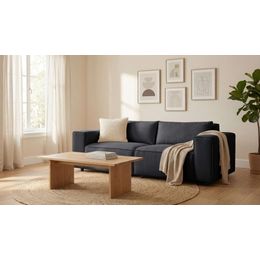 2-Sitzer OTTO HOME "Jorrena, extra weicher Chenille-Stoff", dunkelgrau, B:226cm H:73cm T:105cm, 100% Polyester, Sofas, Kompaktsofa, 3 Komfortstufen, Breite 226 cm, mit Wellenunterfederung
