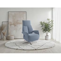 Sit & More TV-Sessel SIT & MORE "TV Lazy", hellblau, B:75cm H:110cm T:85cm, 98% Polyester 2% Polyamid, Sessel, zur Auswahl mit Herz-Waage-Position