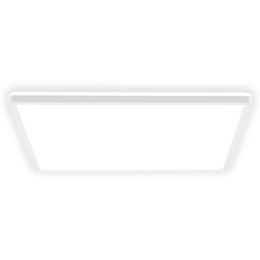 B.K.LICHT LED Panel "SHALLOW", wei&szlig; matt, 1, H: 3cm, 1 Stk., Leuchten, 24x24x3 cm, Badlampe, Badezimmer, K&uuml;che, Wohnzimmer